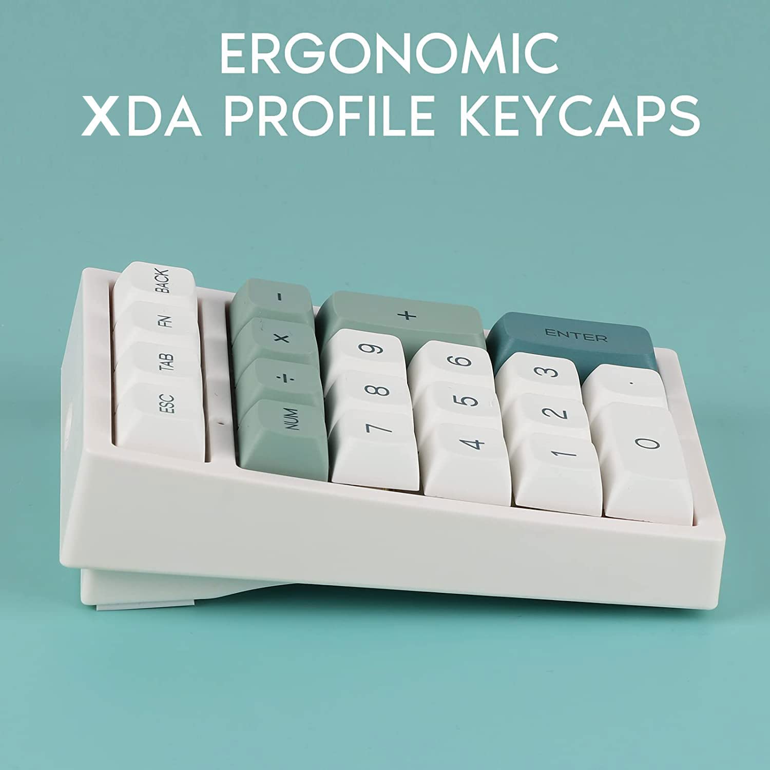 EPOMAKER TH21 21 Keys Hot Swappable Wired Numpad with RGB Backlight, Programmable,XDA Profile PBT Keycaps for Win/Mac(Gateron Pro Yellow)