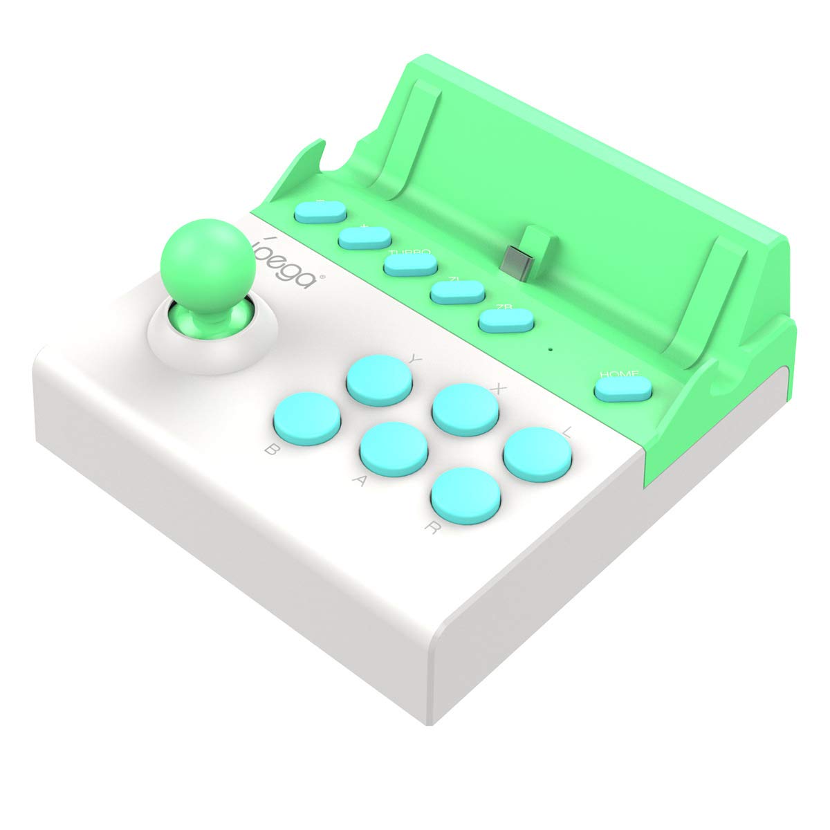 ECHZOVE Mini Arcade Stick for Nintendo Switch (Green)