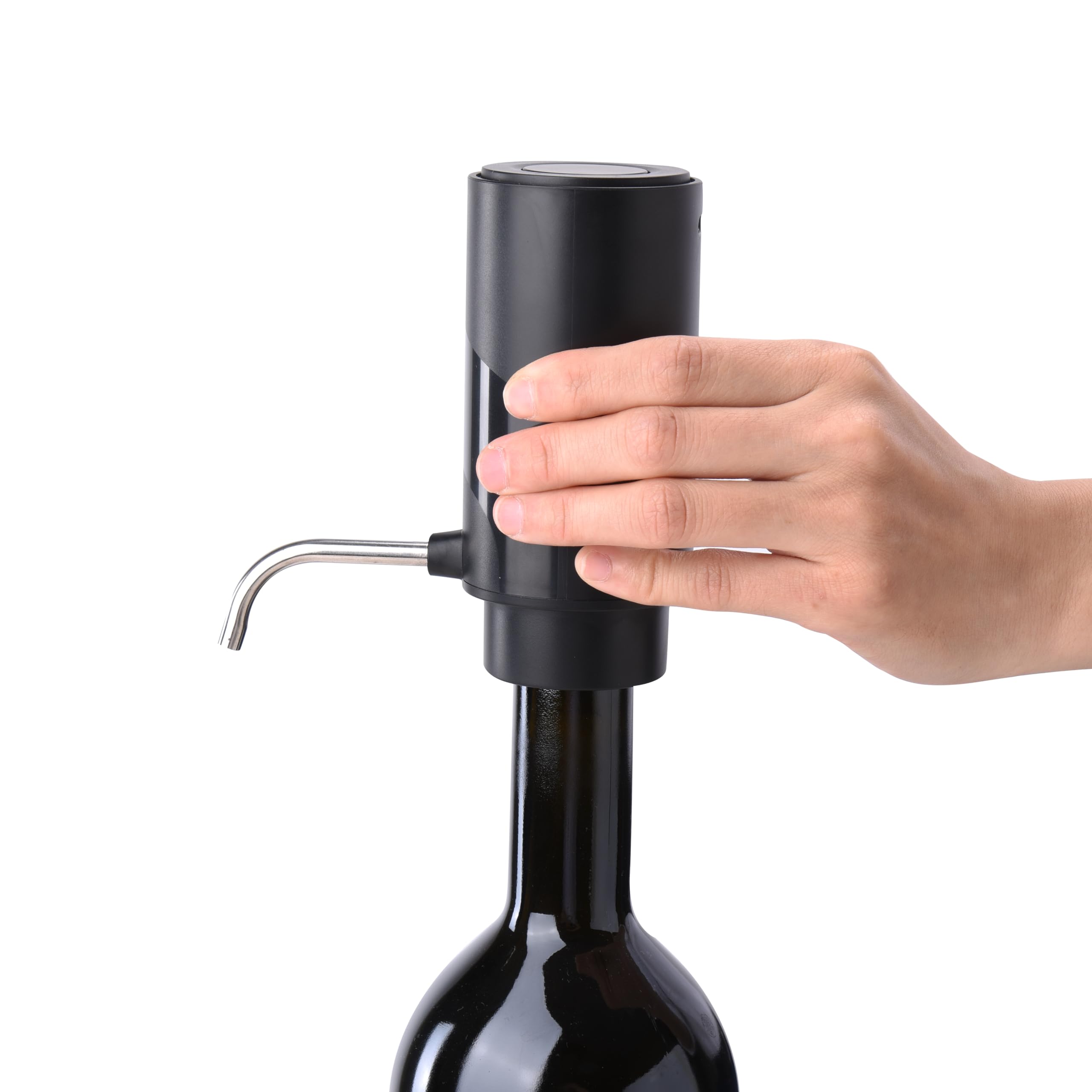 KAVYDENS 4-in-1 Electric Wine Opener Set – USB Rechargeable with Wine Decanter, Wine Aerator,Pourer, Wine Stopper and Foil Cutter. Gift set for Weddings, Parties, and Home Use