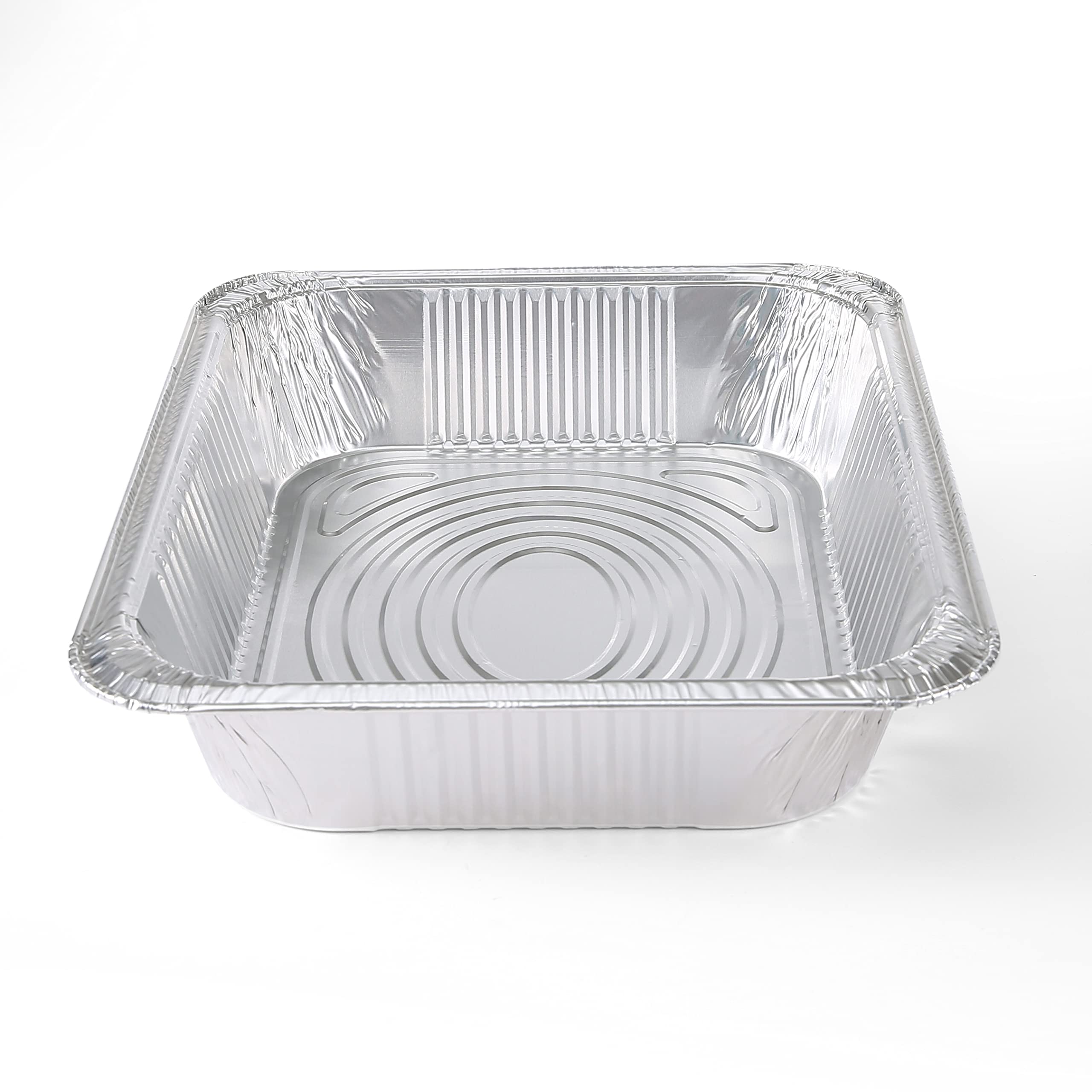 Glad Disposable Half Size Aluminum Steam Pans - 2 Count, 12.5 x 10.25 x 2.5 Inches, Foil Pans for Steaming