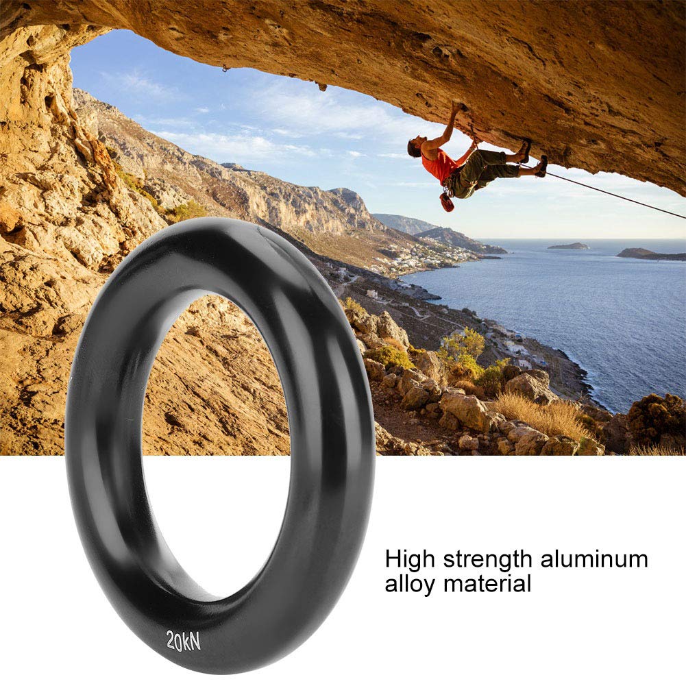 DEALPEAK Rappel Ring 20KN Multifunctional Aluminum Alloy Rock Climbing Descender Rigging O-Ring Downhill Ring Equipment for Climber Arborist Tools Accessory