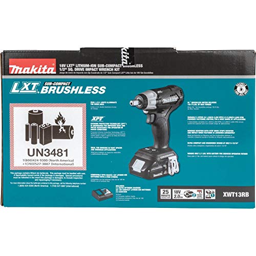 Makita XWT13RB 18V LXT Sub-Compact 1/2" Impact Wrench
