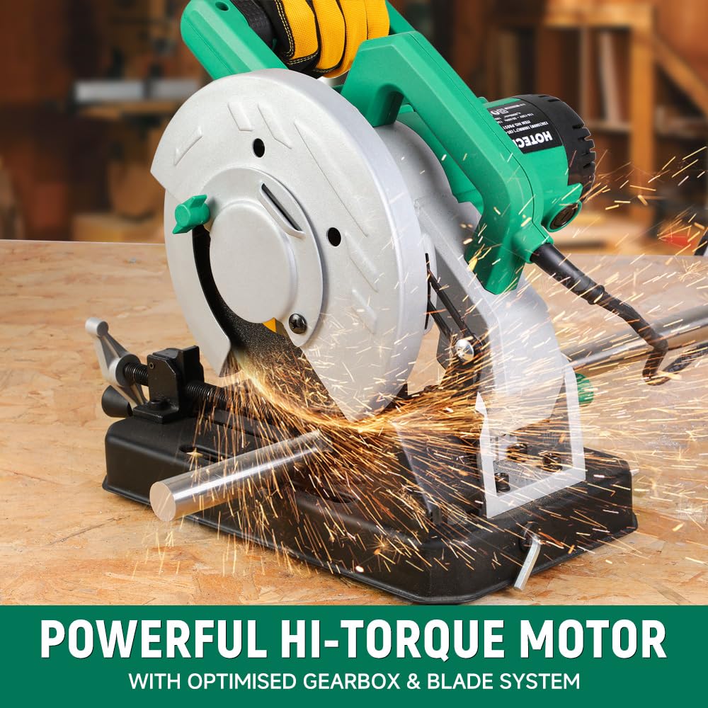 Hoteche 7-Inch Metal Cutting Chop Saw 1500W Heavy-Duty Electric Cut Off Machine with Saw Blade