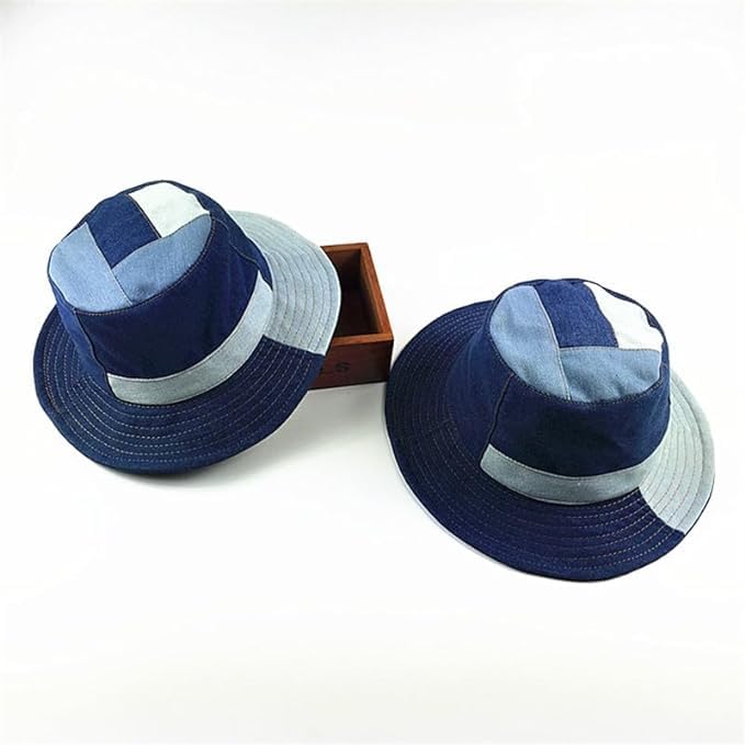 Denim Bucket Hats Unisex Trendy Summer Beach Sun Hats for Women Men Lightweight Packable…
