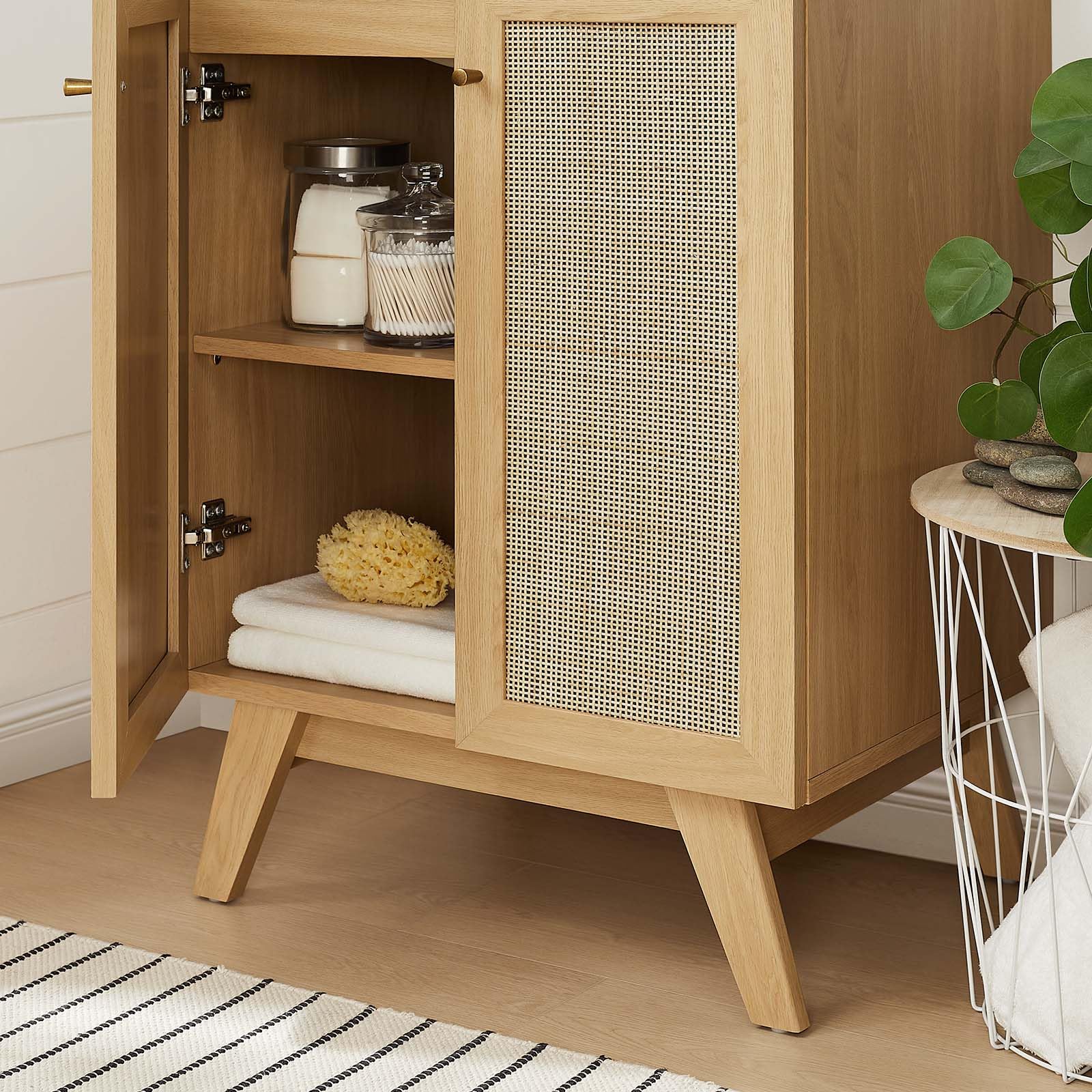 Modway EEI-6713-OAK-WHI Soma 24” Bathroom Vanity, Oak White