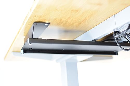 KT BRIDGE Under-Desk Keyboard Tray Mount for Electric Standing Desks - Clear the Crossbar on sit stand up desk frames standup desk adjustable desk accessories desk organizers and accessories