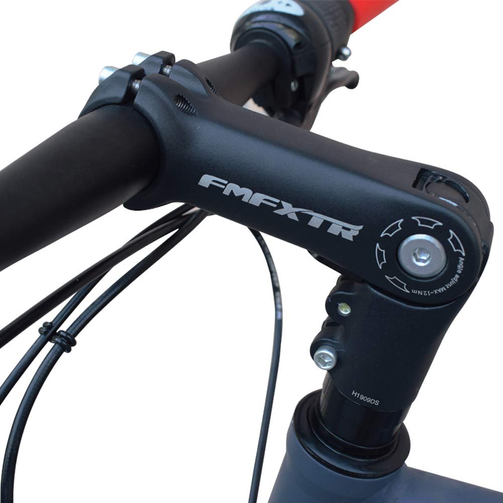 FOMTOR Adjustable Stem 0~90 Degree 90mm MTB Adjustable Bike Stem for 31.8mm(1.25") Handlebar, Suitable for Most of Mountain bike, Road bike, BMX