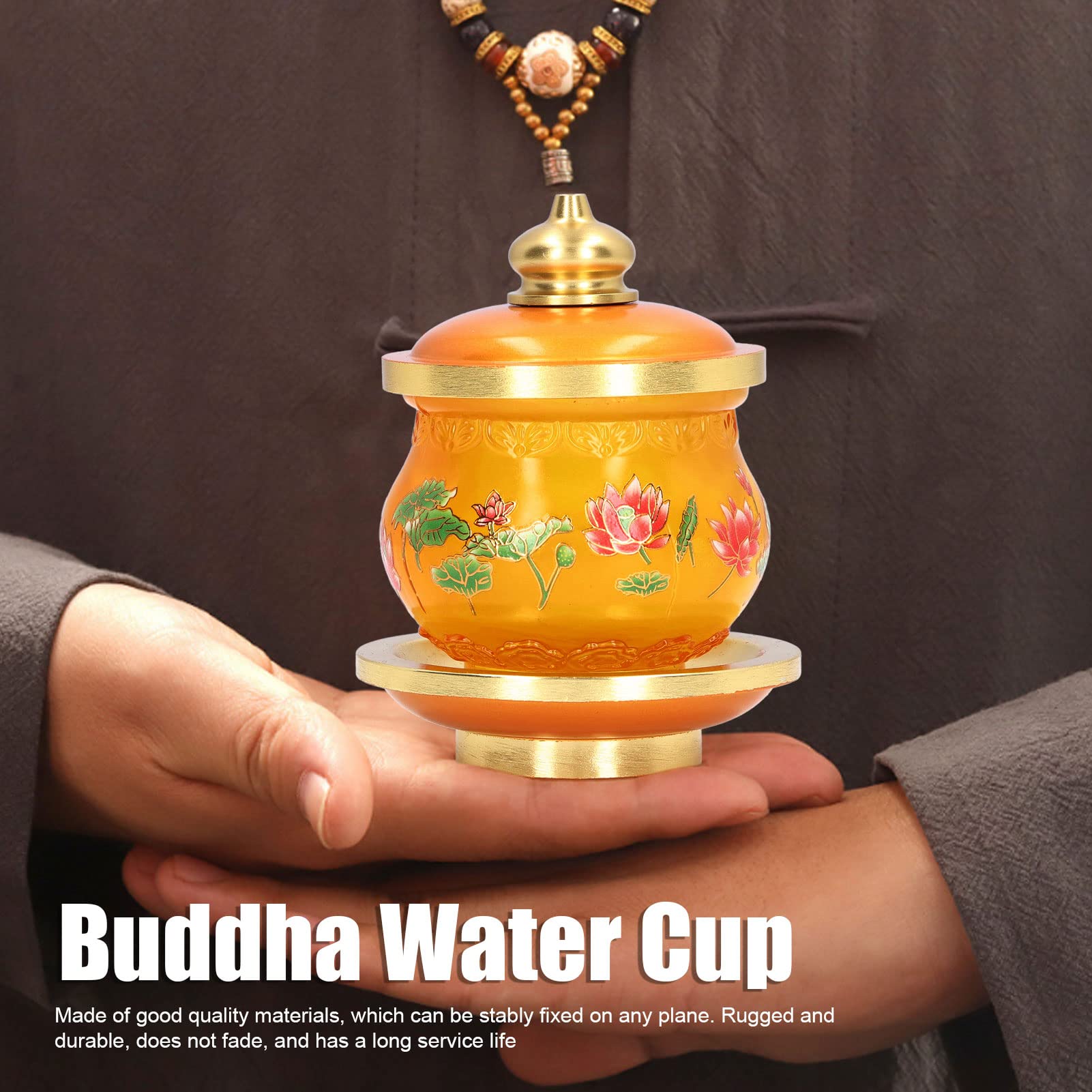 Glaze Altar Cup, Holy Water Offering Cup Buddhist Worship Cup