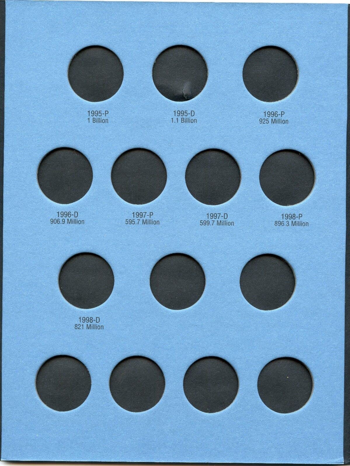Whitman US Washington Quarter Coin Folder Volume 4 1988 β 1998 #9038
