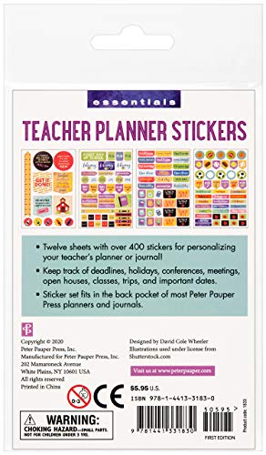 Essentials Teacher Planner Stickers (Set of 400 Stickers)