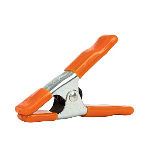 Jorgensen 3201-HT Pony Spring Clamp, 1-Inch, Silver/Orange
