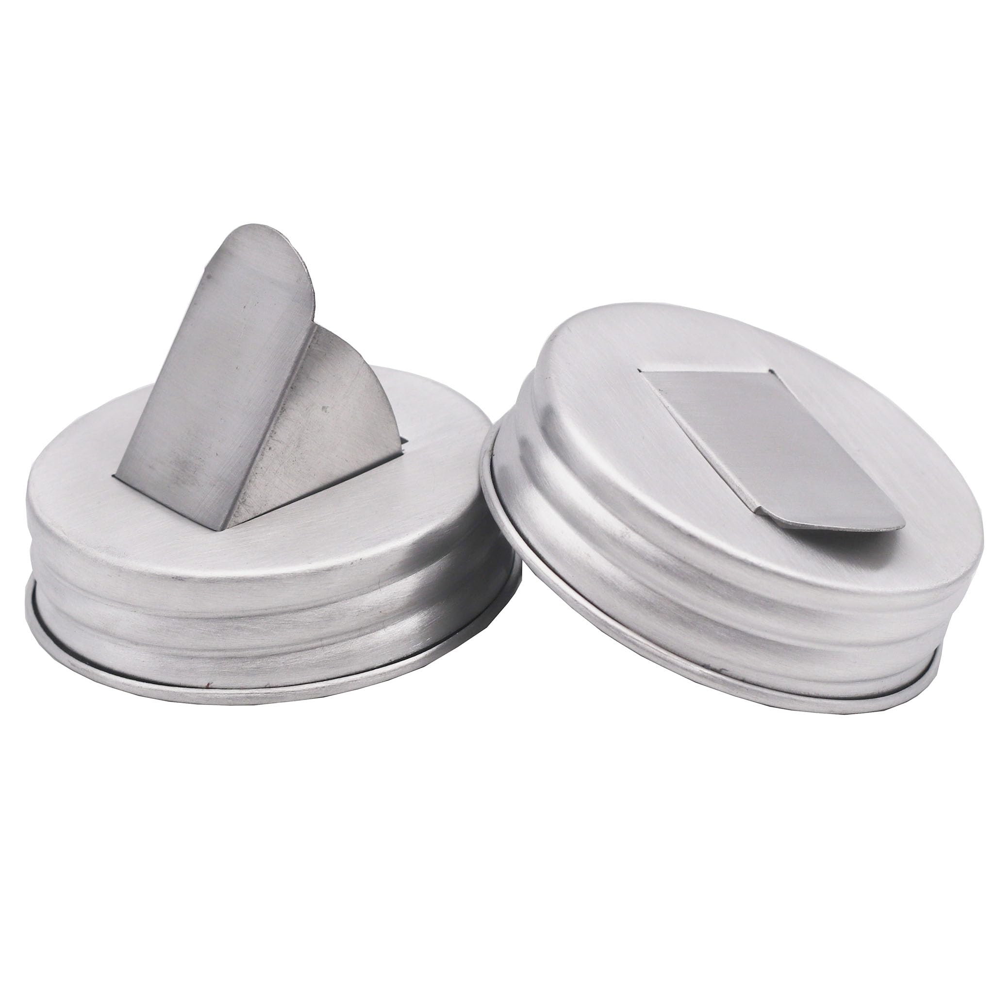 Grain Dispenser Pouring Lids by Mason Jar Lifestyle (2 Pack, Regular Mouth)