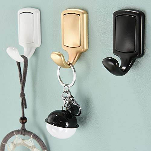 GOOFFY Door Metal Hooks for Hanging Clothes Hook Wardrobe Wall Hanging Wall Door Single Hook Living Room Simple Hook Free Punch Hanger