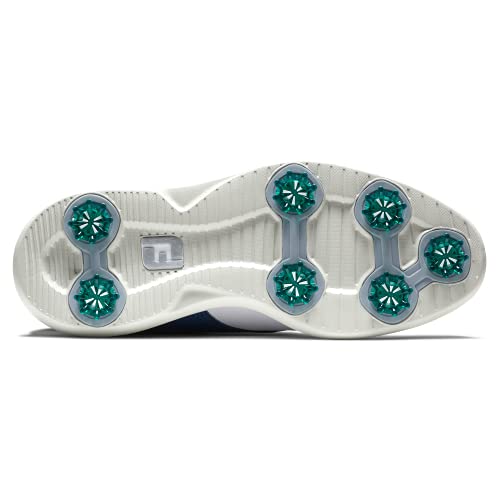 FootJoy Men's Traditions Previous Season Style Golf Shoe, White/Light Navy, 11