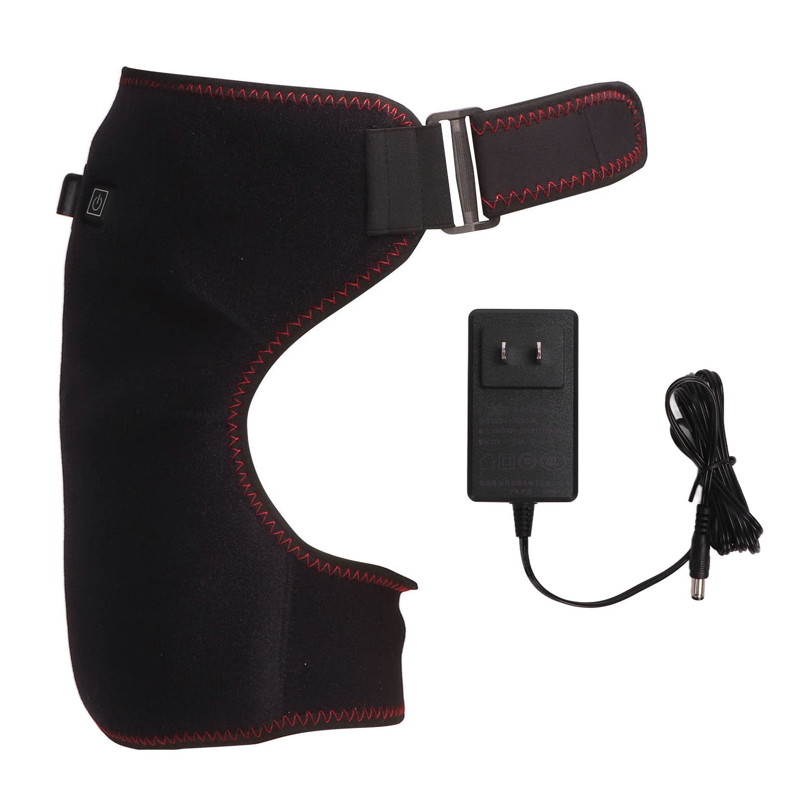 Electric Heated Hip Brace,ANGGREK Heated Thigh Brace Hot Compress Hip Groin Thigh Support Wrap Hip Brace for Men Women US Plug