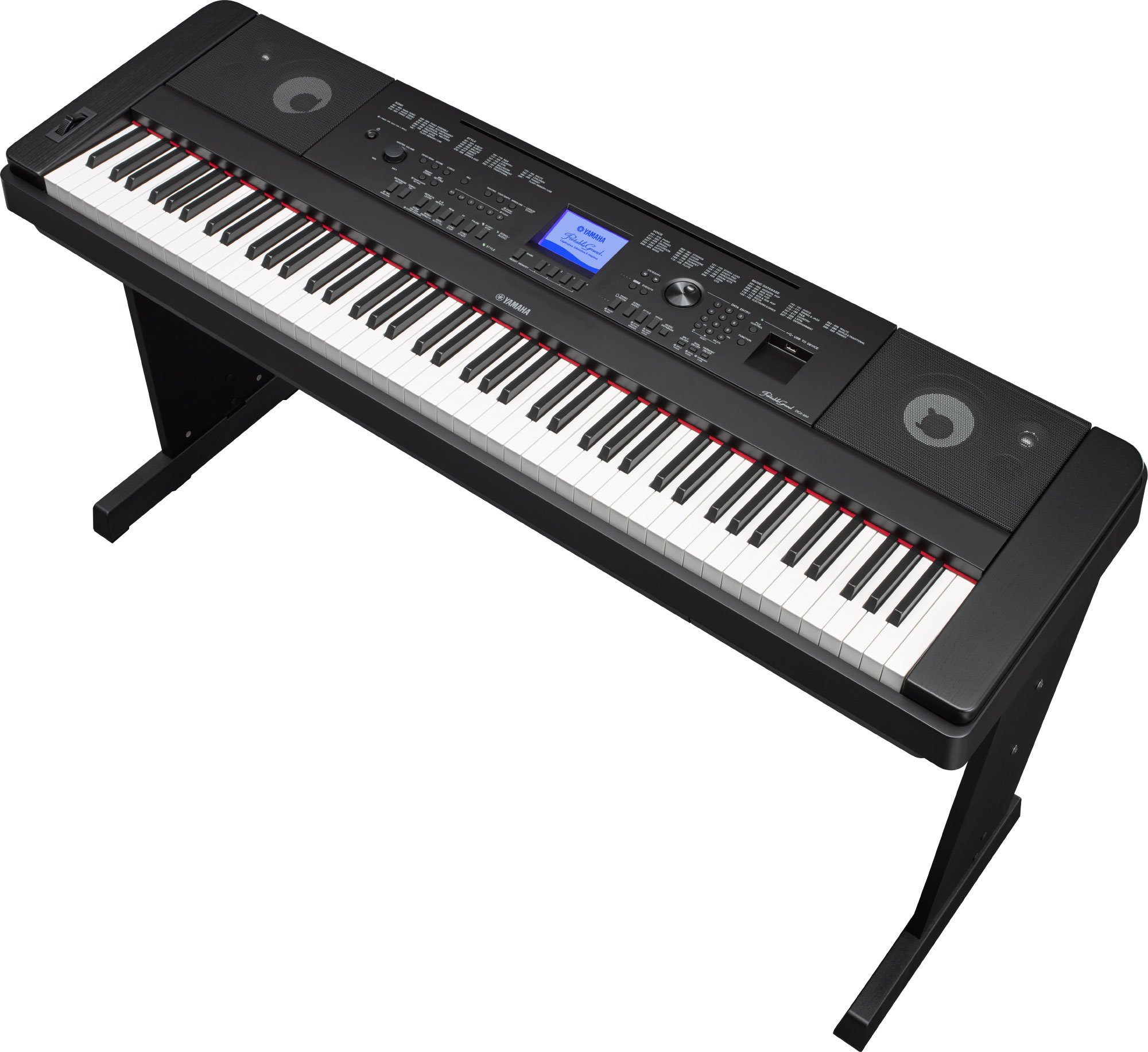 YAMAHA DGX660B 88-Key Weighted Digital Piano With Furniture Stand, Black