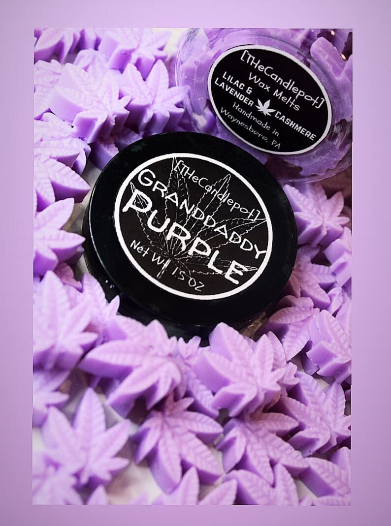 Granddaddy Purple Lavender, Lilac, & Cashmere Scented Potleaf Shaped Wax Melts 420 Stoner Gifts