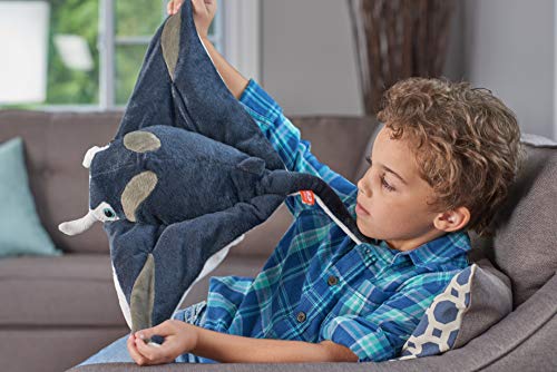 Wild Republic Manta Ray Cuddlekins, Stuffed Animal, 12 inches, Gift for Kids, Plush Toy, Fill is Spun Recycled Water Bottles (22475)