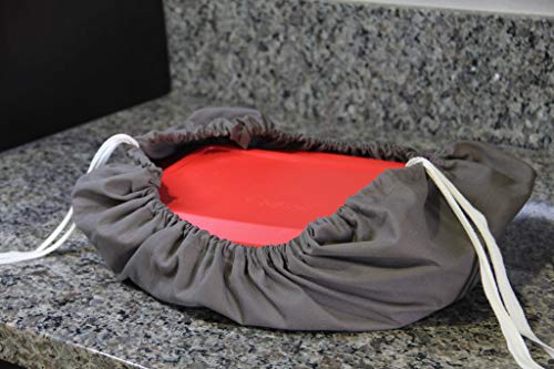 Grand Fusion 2 In 1 Casserole Carrier And Dish Towel For Kitchen, Machine Washable Kitchen Towels, Can Be Converted To Casserole Carrier For Hot Or Cold Food, Gray, Pack Of 1