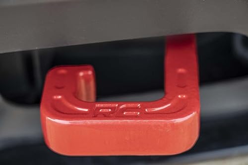 Rough Country Forged Tow Hooks for for 15-22 Jeep Grand Cherokee | Red - RS133