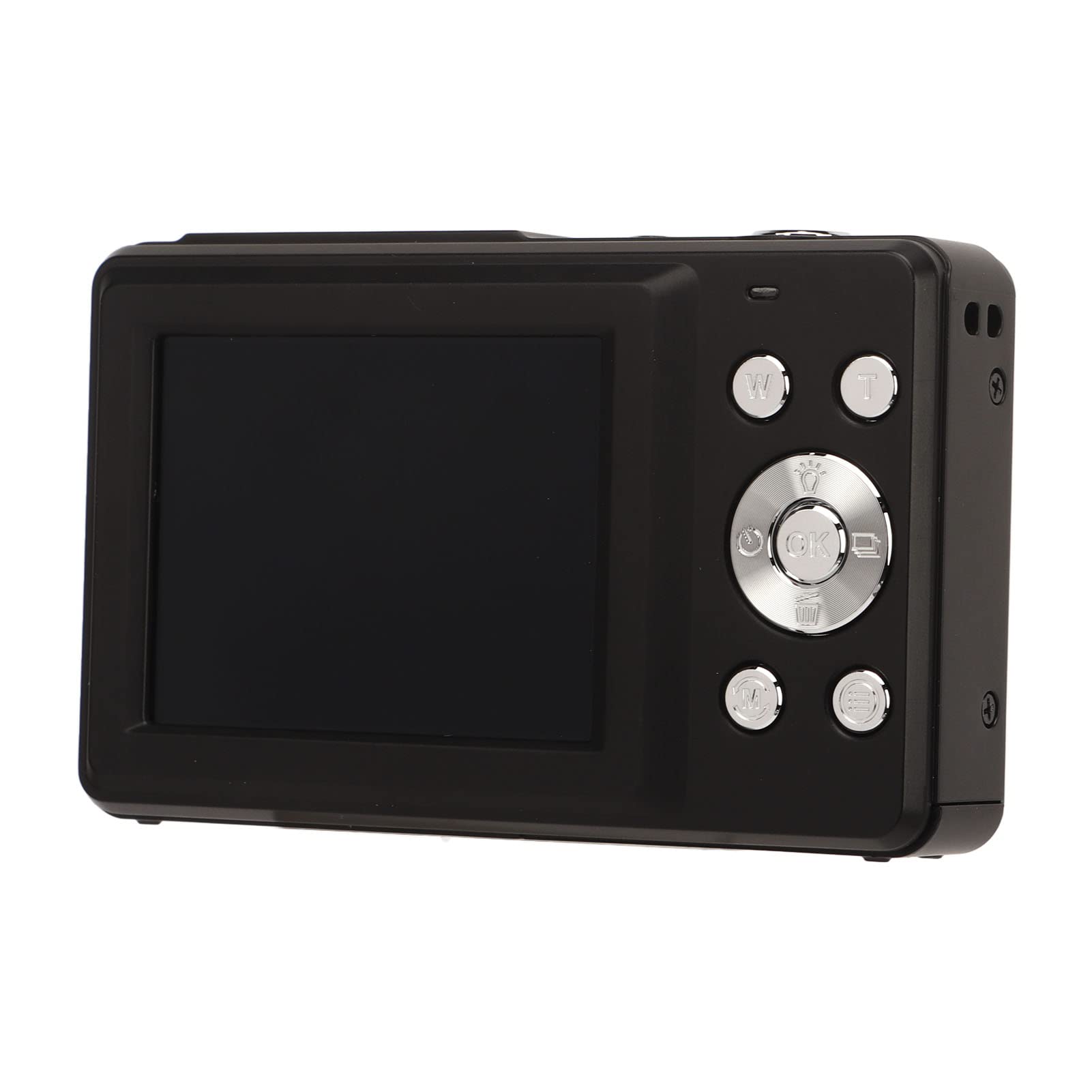 Digital Camera, Compact Digital Camera Auto Light Sensitive 700 MAh Battery HD 1080P 2.4 Inch IPS Display US Plug 100β240V 16X Zoom 44M for Wedding for Photo (Black)