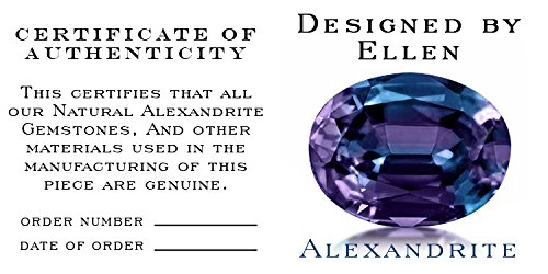 Designed by Ellen Alexandrite Diamond Ring in 14K Yellow Gold-Natural Stone