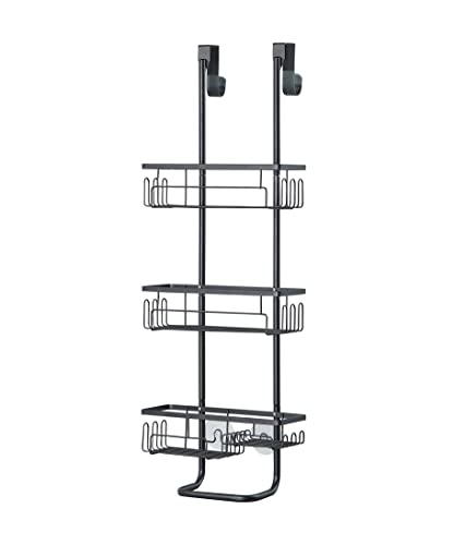 SunnyPoint Classic Metal Bathroom Shower Caddy, Over Door Hanging Storage Organizer Basket