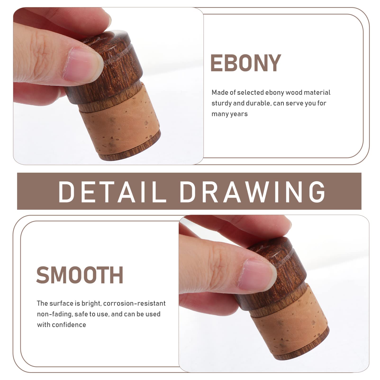 ERINGOGO Safety Sax Tenor Plug Wood Sax Plug saxophone end plug wood saxophone plug tenor sax plug Saxophone End Ebony Saxophone Accessories