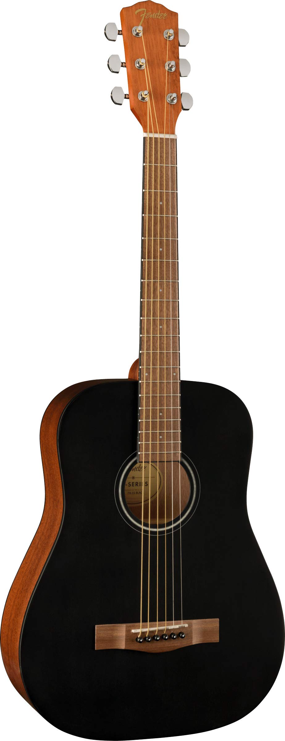Fender FA-15 3/4-Scale Kids Steel String Acoustic Guitar - Natural Bundle with Gig Bag, Tuner, Strap, Picks, Fender Play Online Lessons, and Austin Bazaar Instructional DVD