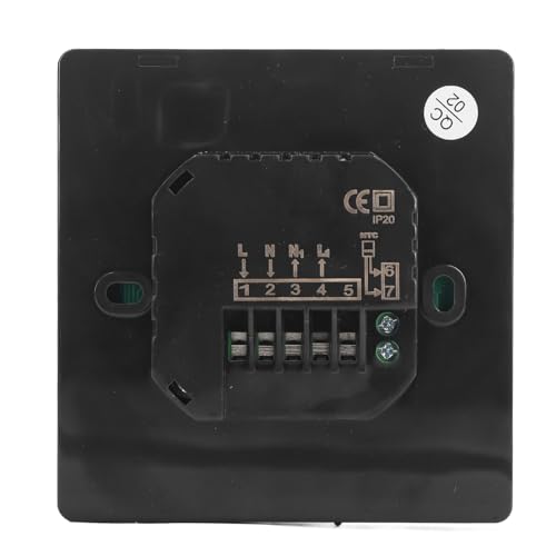 Digital Thermostat, AC90β240V Programmable Thermostat NTC Temperature Sensor Energy Saving Versatile Double Temperature Display for Floor Heating (K2MRH3A)