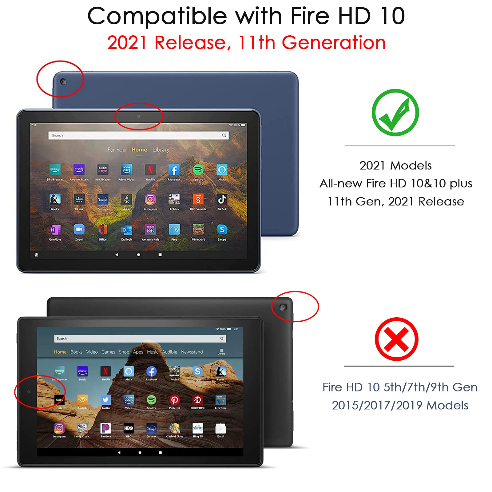 Fire HD 10 & 10 Plus Tablet Case for Kids, Amazon Fire Tablet 10 Case(11th Generation, 2021 Release)-Auorld Lightweight Kid-Proof Cover with Stand for Kindle Fire HD 10 Kids Tablet & Kids Pro Tablet