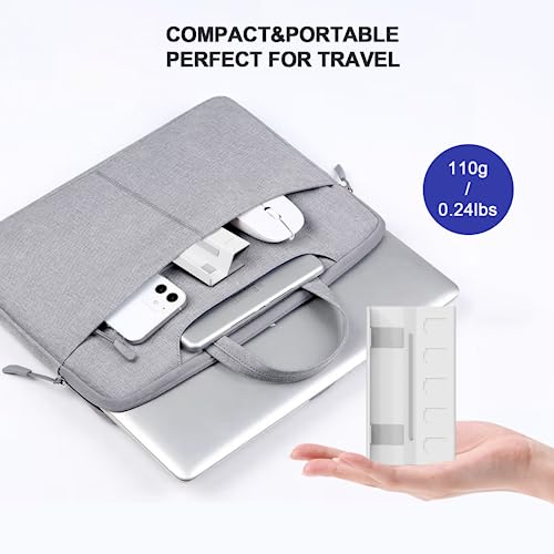 JOYTORN Stand Base Holder for ASUS Rog Ally/Steam Deck,Frosted Aluminum Alloy Playstand with SD Card Slots,Anti-Slip Silicone Pad-White