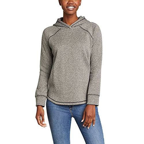 Eddie Bauer Women's Radiator Sweater Fleece Hoodie, Blue Haze, Medium