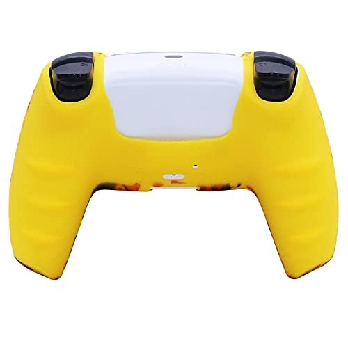 Controller Skins RALAN,Water Transfer Print Silicone Controller Cover Skin Protector Compatible for PS5 Controller.
