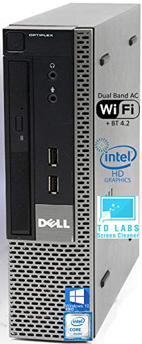 Dell Optiplex 9020 USFF Desktop Computer with Intel i5-4570S Upto 3.6GHz, HD Graphics 4600 4K Support, 16GB RAM, 1TB SSD, DisplayPort, HDMI, DVD, Wi-Fi, Bluetooth - Windows 10 Pro (RENEWED)
