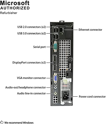 Dell Optiplex 9020 USFF PC, Intel Core i5-4570S, 16GB Ram, 512GB SSD WiFi, DVD-RW, 24 LCD, Windows 10 Pro (Renewed)