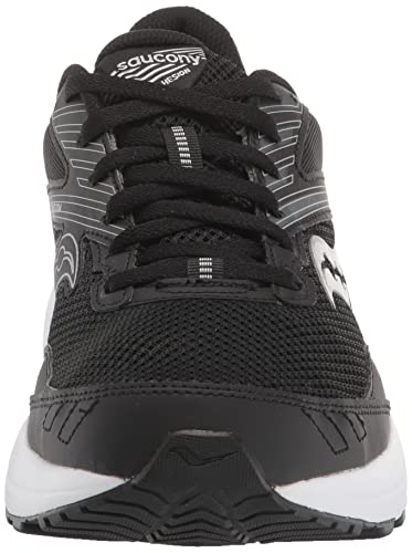 Saucony Men's Cohesion 15 Running Shoe, Black/White, 11