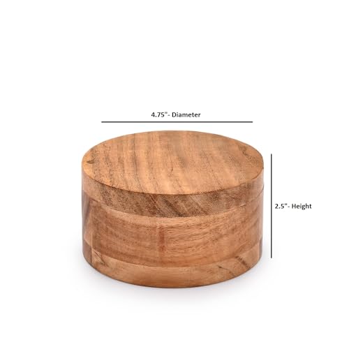 EDHAS Salt and Pepper - 2 Compartment Swivel Lid with Magnet to Keep Dry Kitchen Seasonings Storage Containers (4.75" x 4.75" x 2.5")