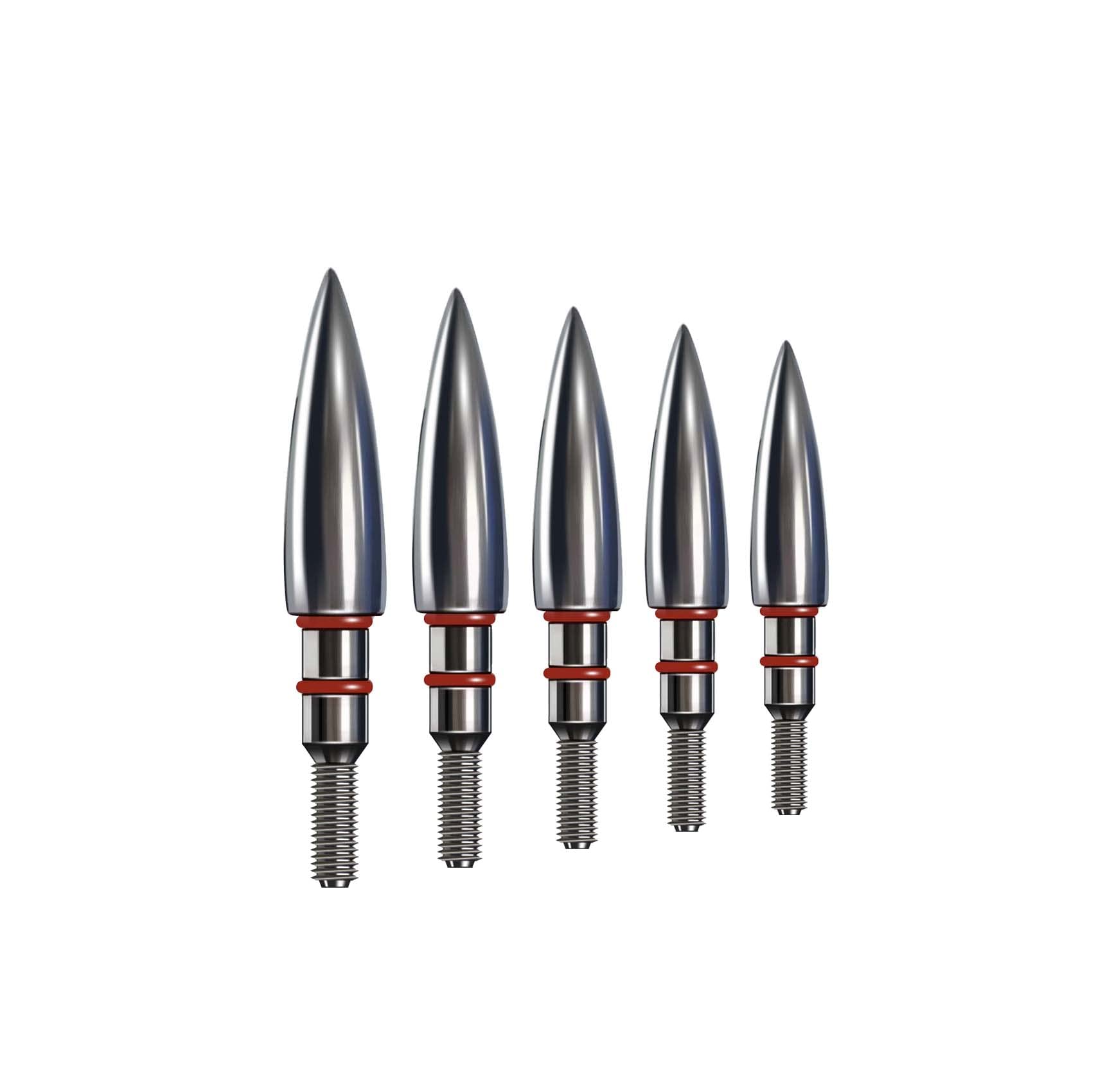 Field Point,Field Tips,100/125/150/200 Grain Field Points, Hunting Arrow Pointed,Archery Points,Top Hat Archery Points,12 Per Dozen (5/16"-100)