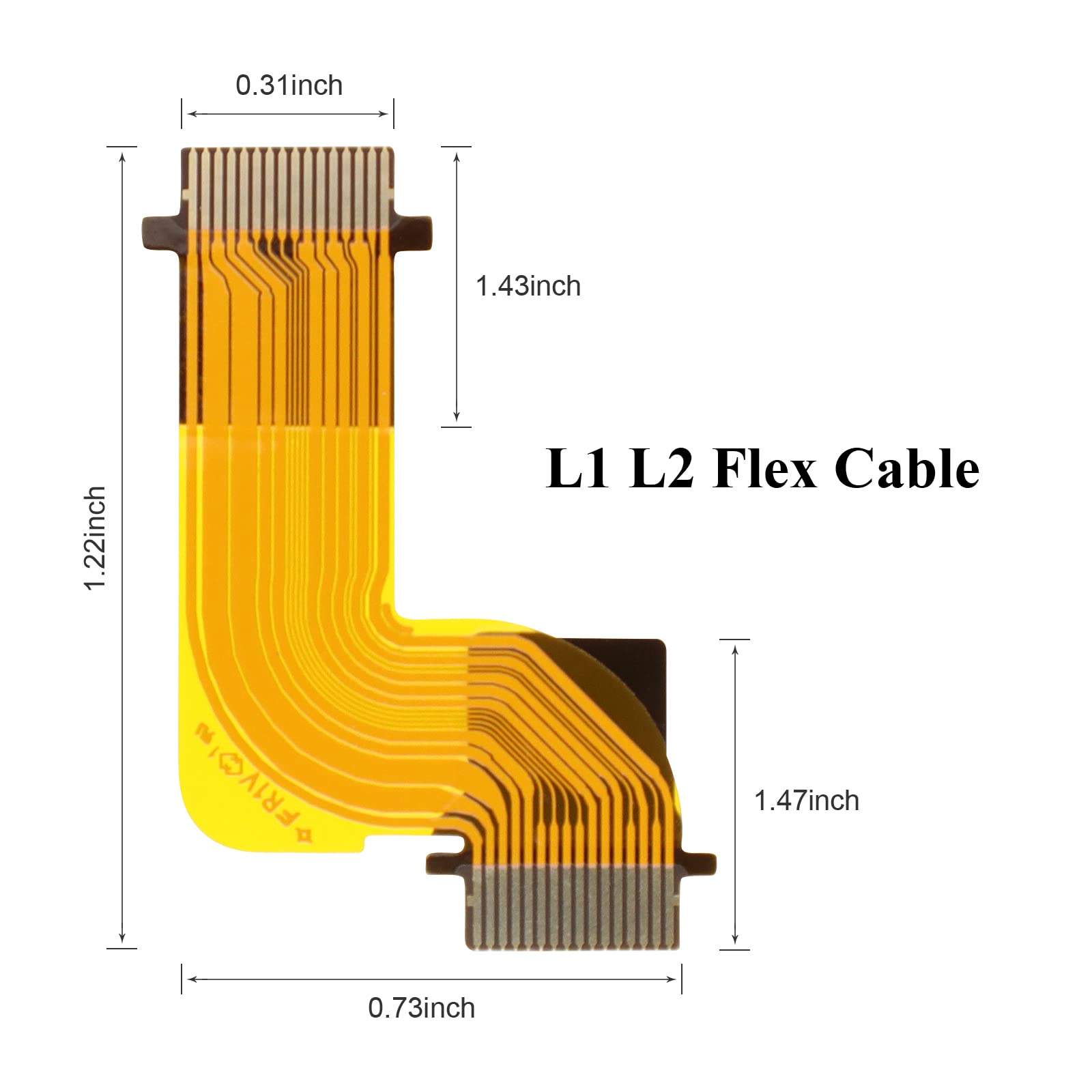 FENGWANGLI R2 L2 L1 R1 Flex Cable, Replacement Connector Cable for PS5 Sony Playstation 5 Controller Trigger Button(Left and Right)