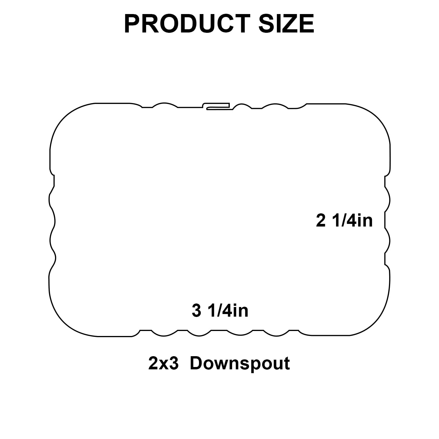 Downspout Gutter Elbow Style B 2" x 3" Angle is 75° White Aluminum 1pack