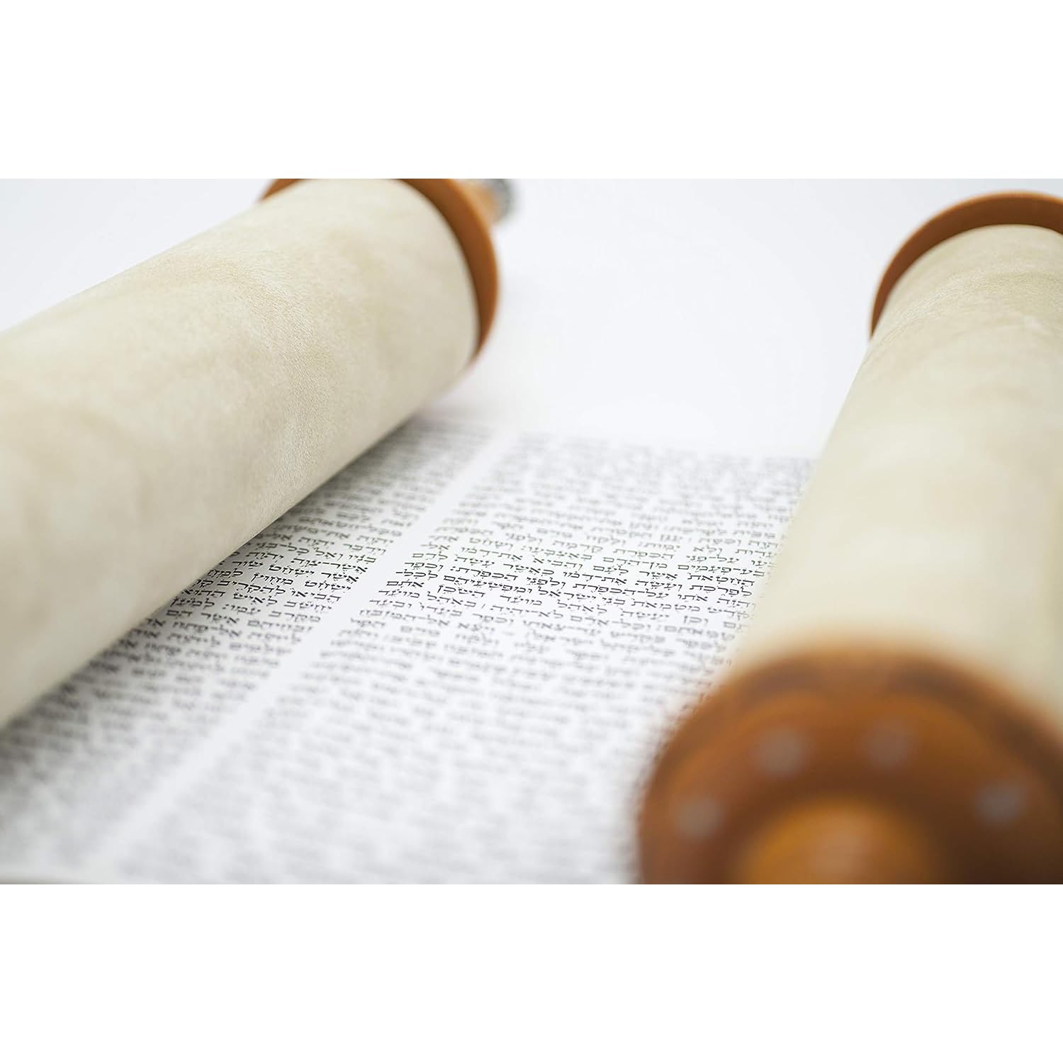 HOUSEOFGAFNI 13" Complete Torah Scroll with Blue Velvet Mantel - Hebrew Sefer Torah for Children - Includes Yad and Breastplate - Great for Simchat Torah and Weekly Parsha Study