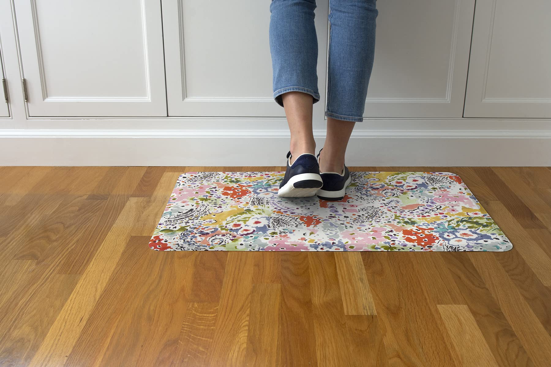 FloorPops Watercolor Teddi Anti-Fatigue Comfort Mats, 32in x 20in x 0.5in (FPA4874)