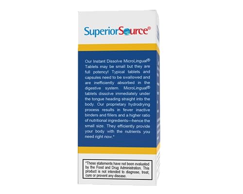 Superior Source Selenium Nutritional Supplements, 200 mcg, 60 Count
