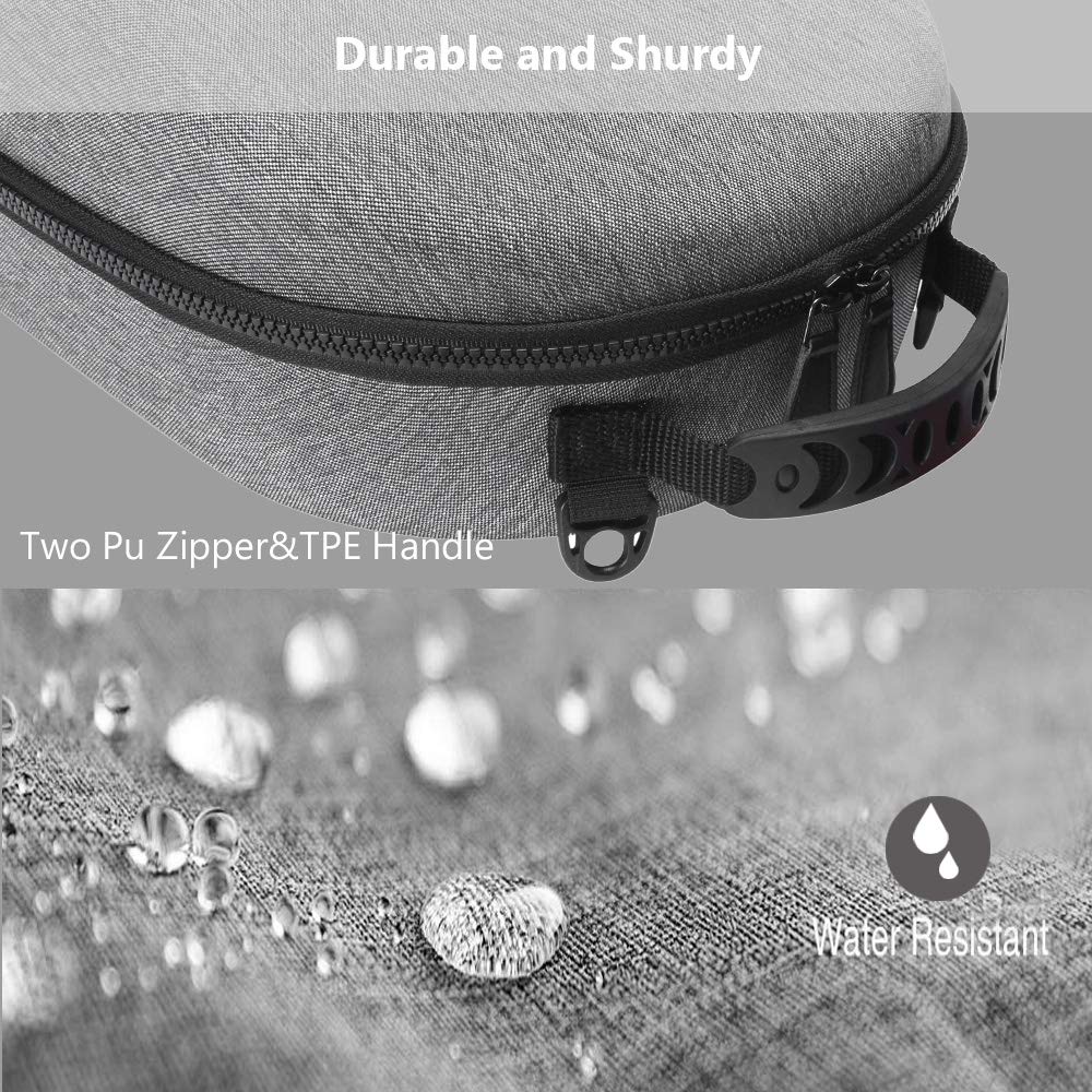 Esimen Fashion Hard Case for Oculus Rift S PC-Powered VR Gaming Headset and Controllers Accessories Travel Bag (Gray)