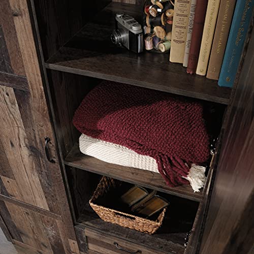 Sauder Miscellaneous Storage Wardrobe, L: 40.0" x W: 19.45" x H: 71.1", Reclaimed Pine Finish