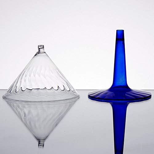 Fineline Settings 12-Piece Flairware 2-Piece Martini Glass, 6-Ounce, Blue