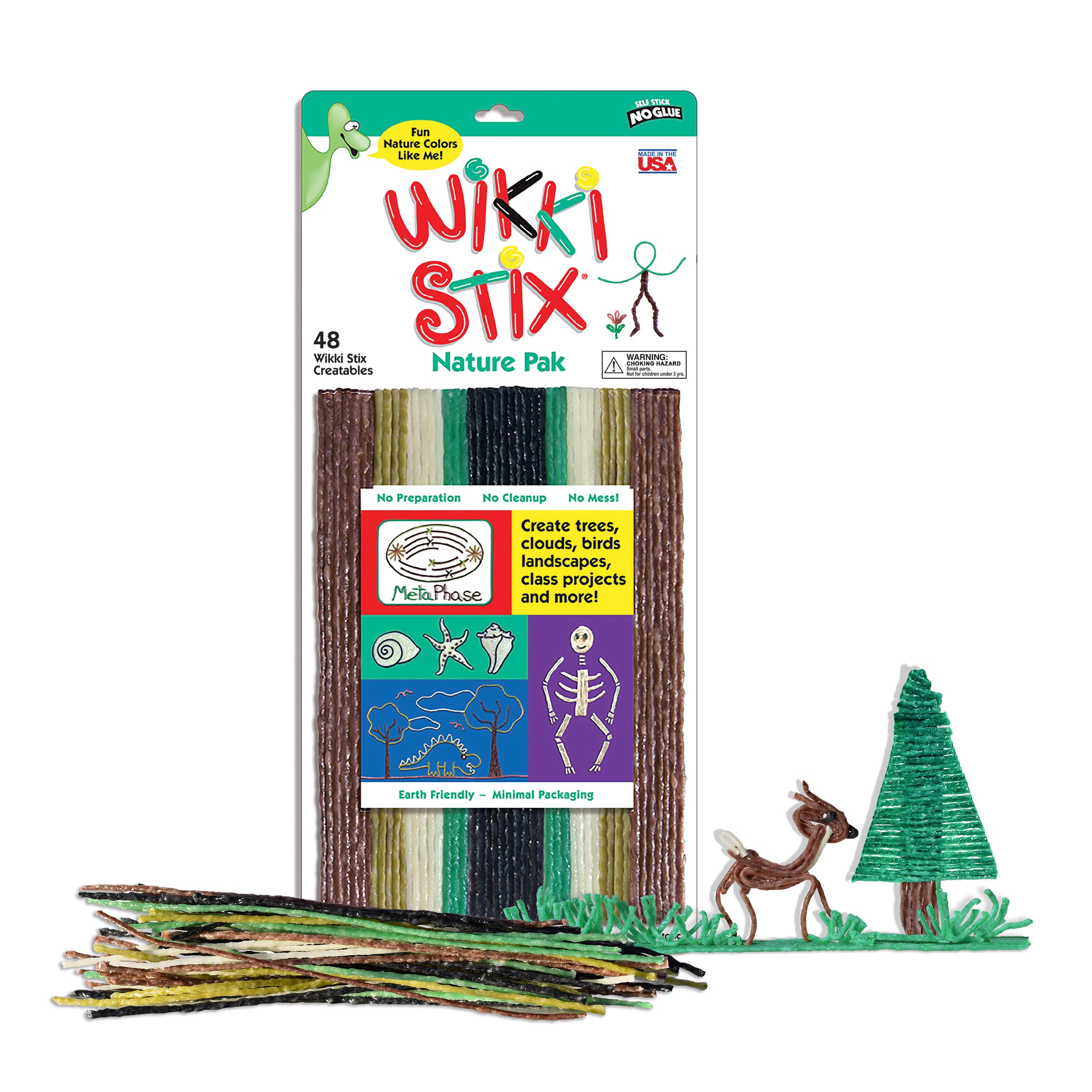 Education Toys for Kids Alphabet Cards Set, Helps with Proper Stroke Letter Formation, Supplemental Learning Tool for Kids, Educational, Engaging and Fun by Wikki Stix & Nature Pak