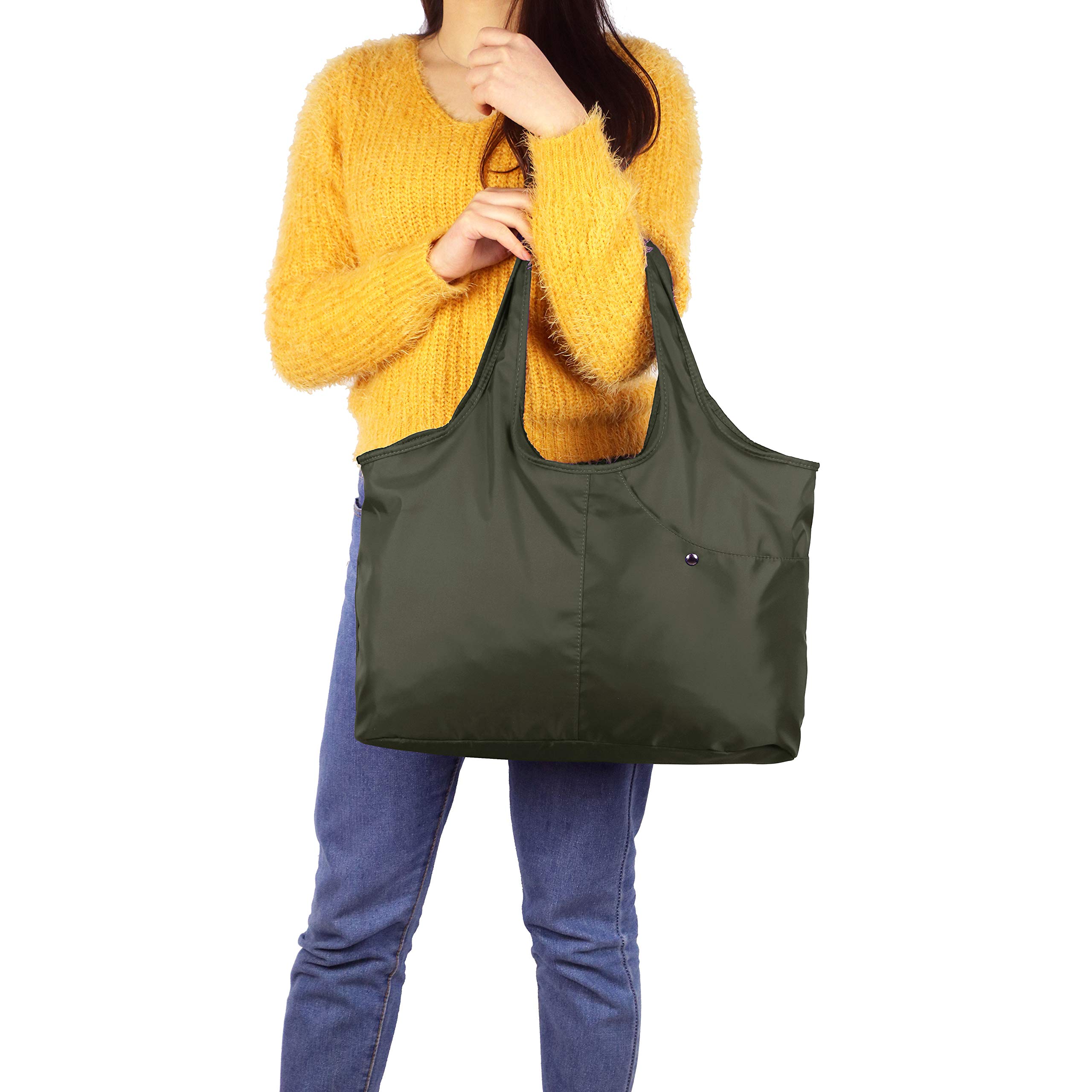 Women Fashion Large Tote Shoulder Handbag Waterproof Tote Bag Multi-function Nylon Travel Shoulder
