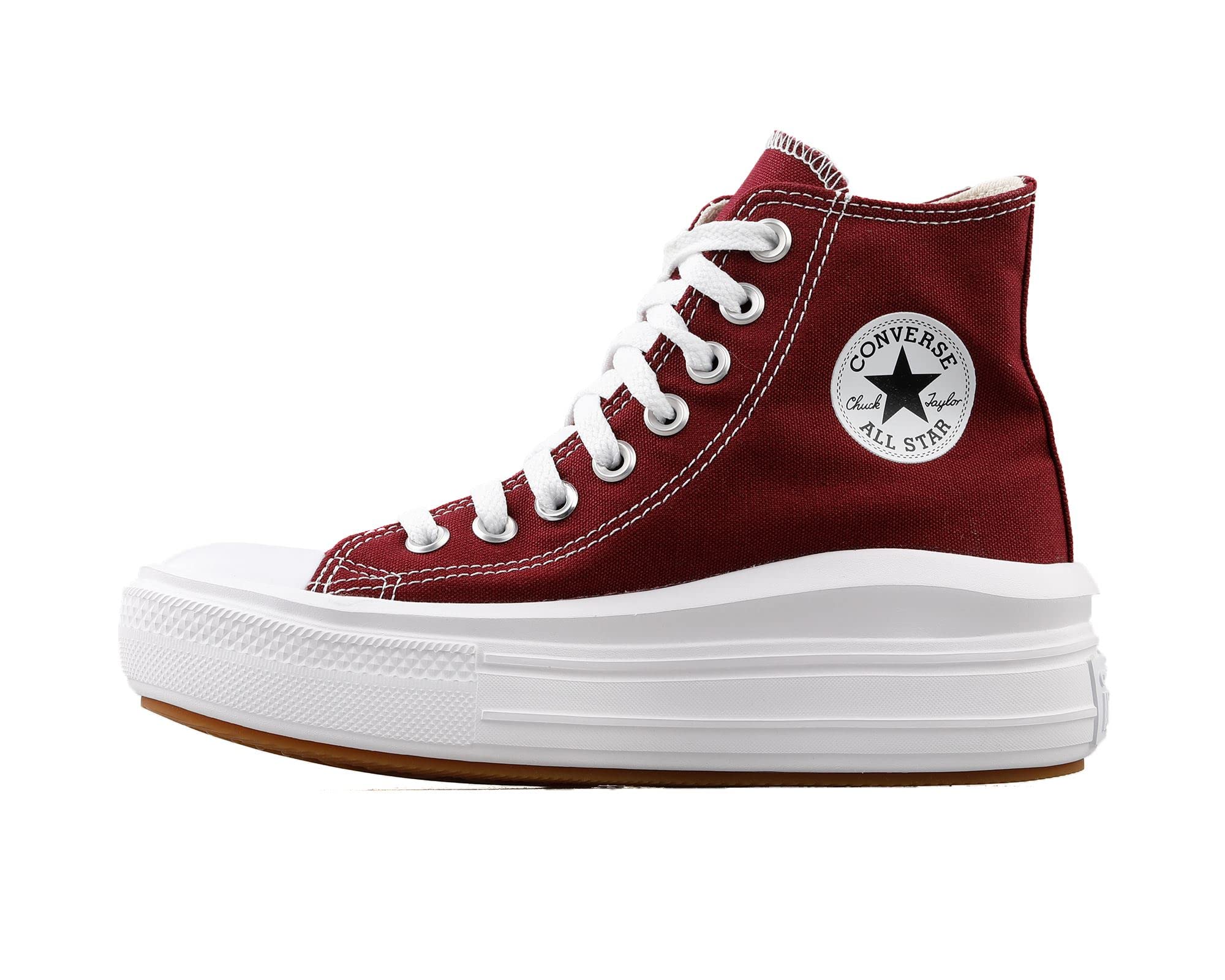 Converse Unisex Chuck Taylor All Star Street Move High Top Sneaker - Dark Beetroot White 8